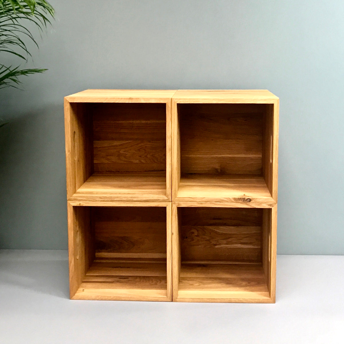 The Fab Four-Oiled Oak Music Box 12 Inch Vinyl Record Storage – Music ...