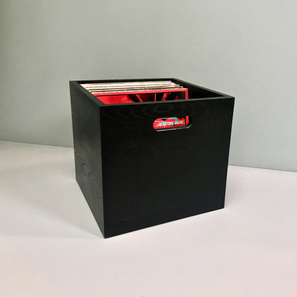 "Black Magic" India Ink Colored Oak 12 inch Vinyl Storage Box – Music ...